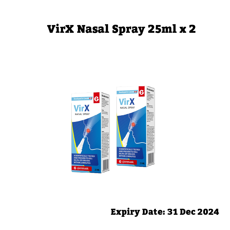 Health Shop - [Old Batch] VirX Nasal Spray 25ml x 2 (Exp Date:31 Dec 2024)
